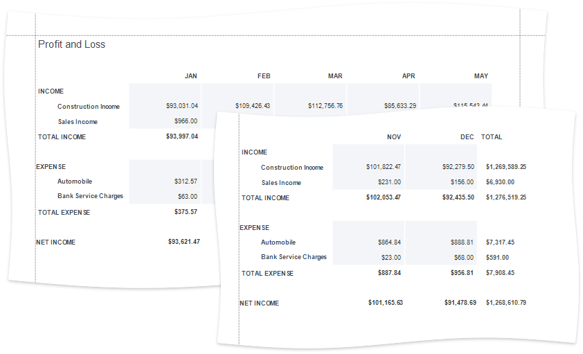 Vertical Reports | Reports Documentation